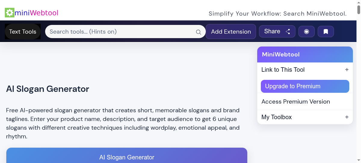 AI Slogan Generator - Create Catchy Slogans & Brand Taglines Instantly