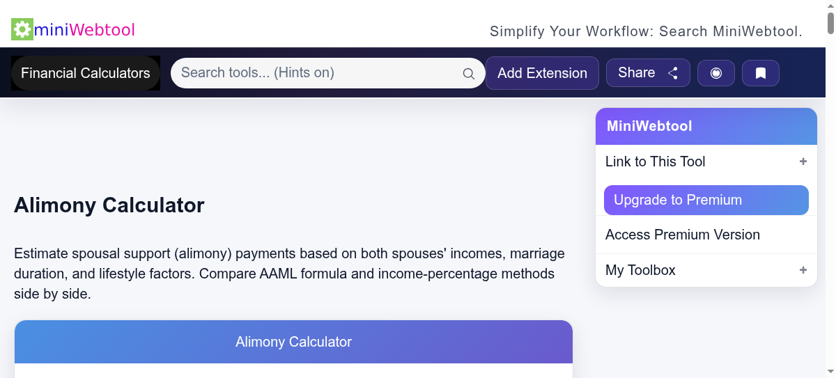 Alimony Calculator - Estimate Spousal Support Payments