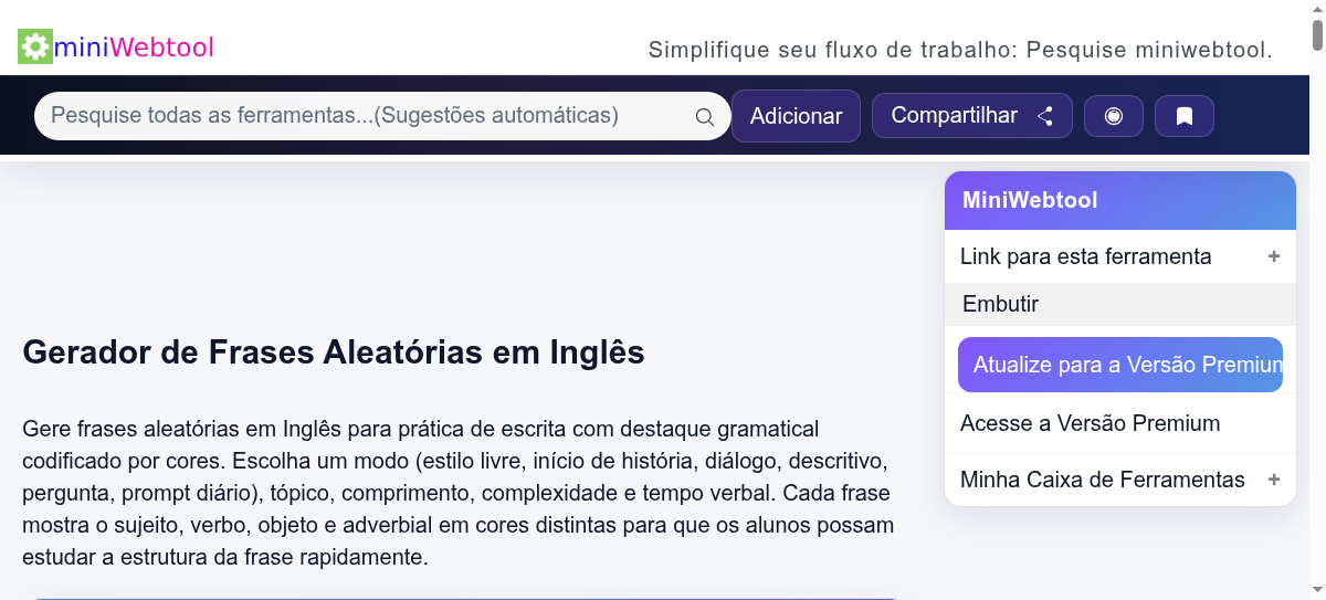 Gerador de Frases Aleatórias em Inglês - Prática de Gramática com Cores ...