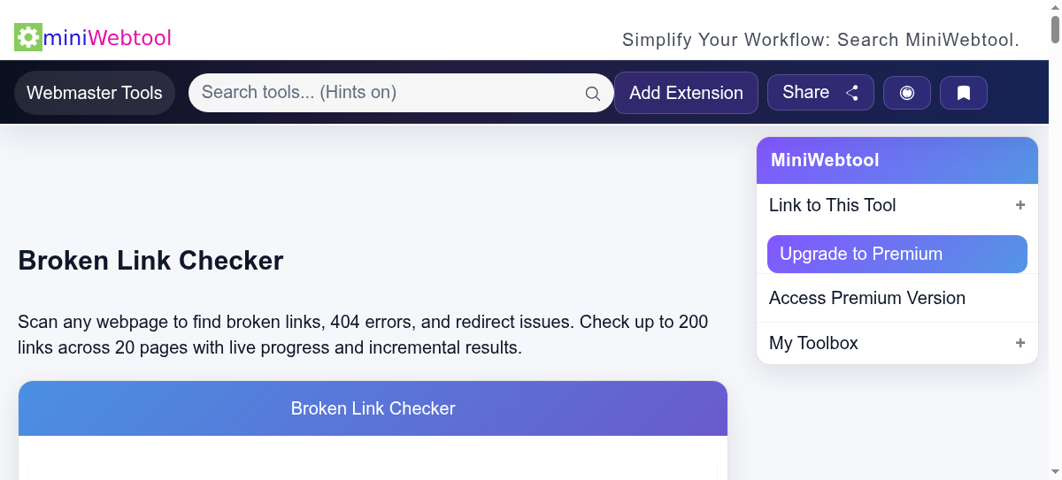 Broken Link Checker - Find Dead Links & 404 Errors on Any Website