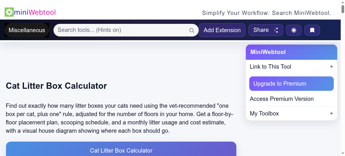 Cat Litter Box Calculator - How Many Litter Boxes Do I Need?