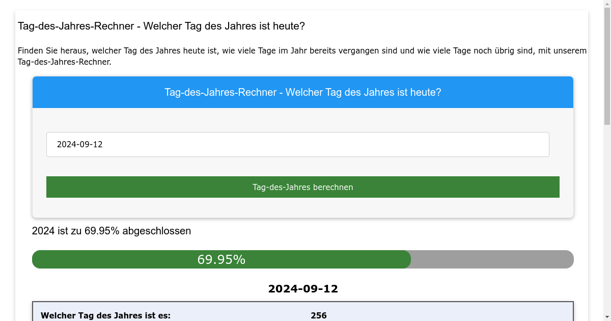 Tag-des-Jahres-Rechner