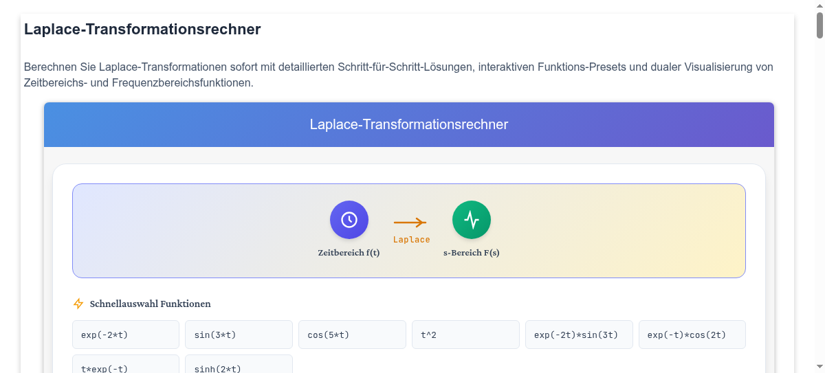 Laplace-Transformationsrechner - Schritt-für-Schritt-Lösungen mit ...