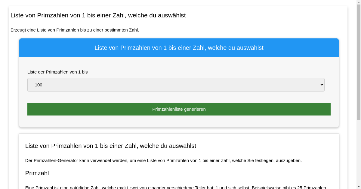 Liste der Primzahlen von 1 bis 200