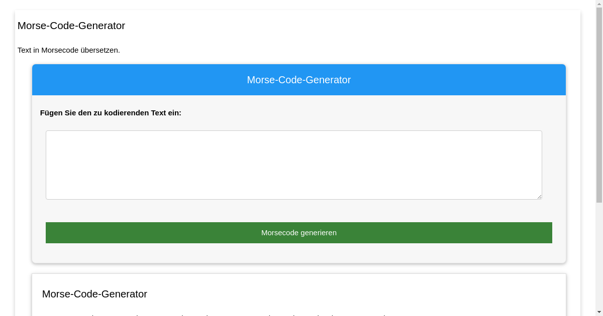 Morse-Code-Generator