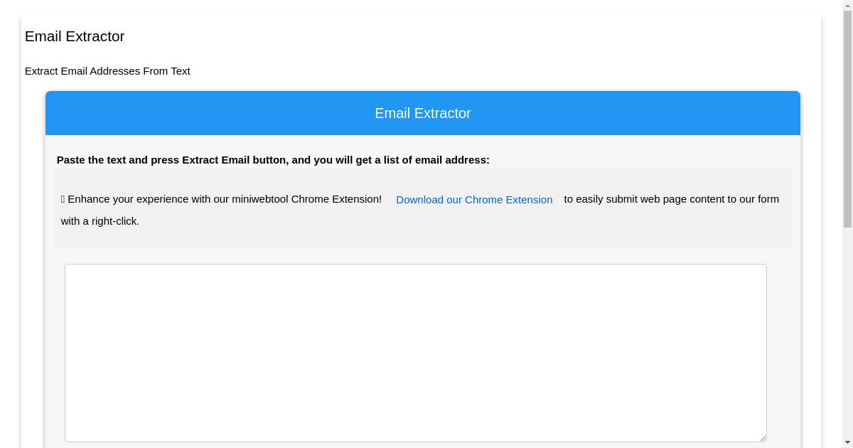 Online Email Extractor To Extract Email Addresses From Text