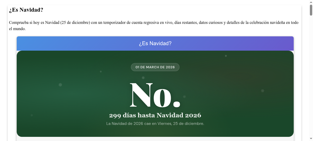¿Es Navidad? - Cuenta regresiva navideña, datos curiosos y rastreador ...