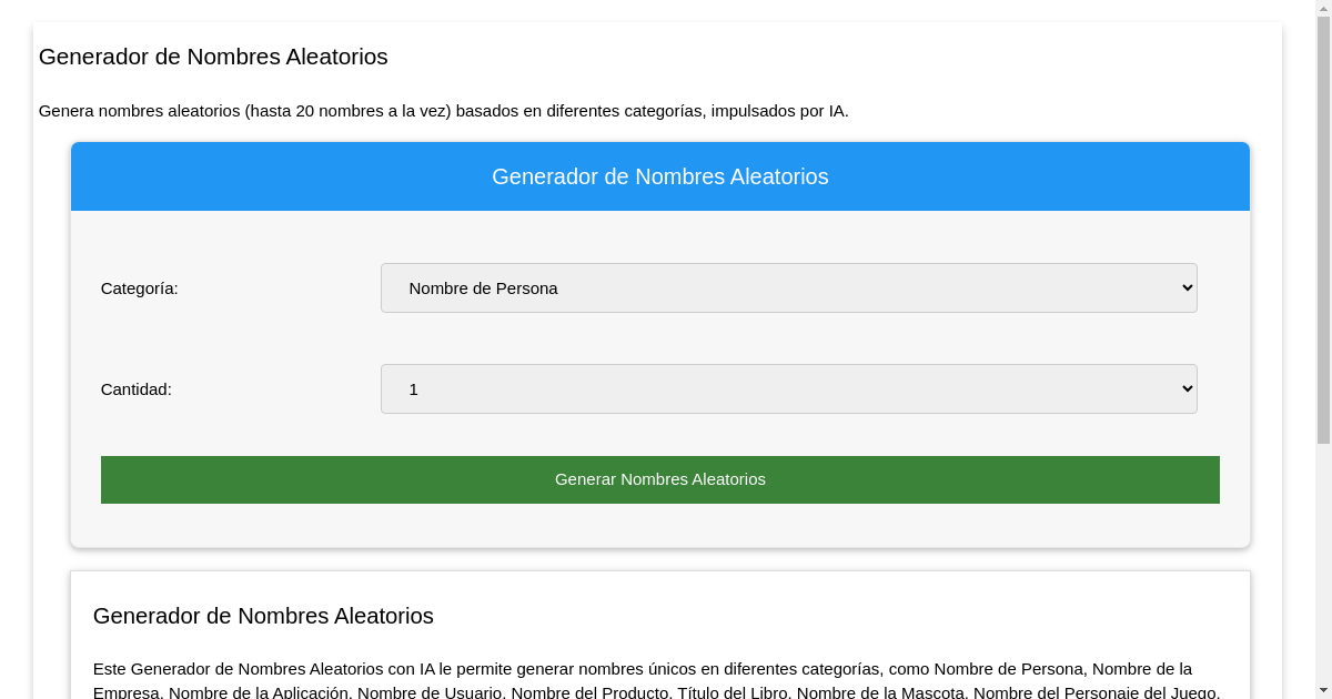 Generador de Nombres Aleatorios
