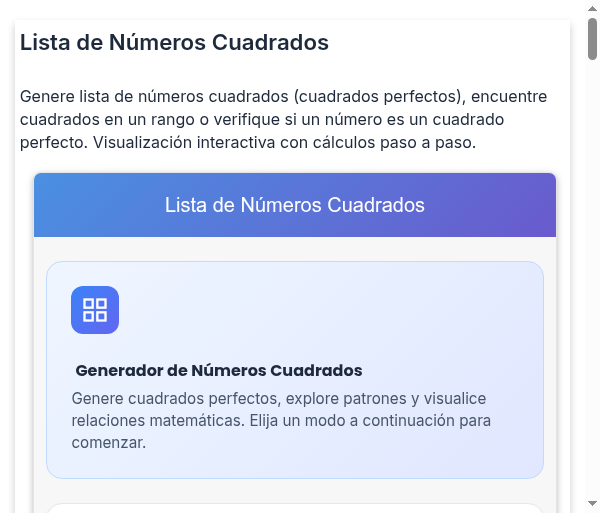 Ejemplos De Numeros Cuadrados Cuadrados Perfectos Y Raíz Cuadrada