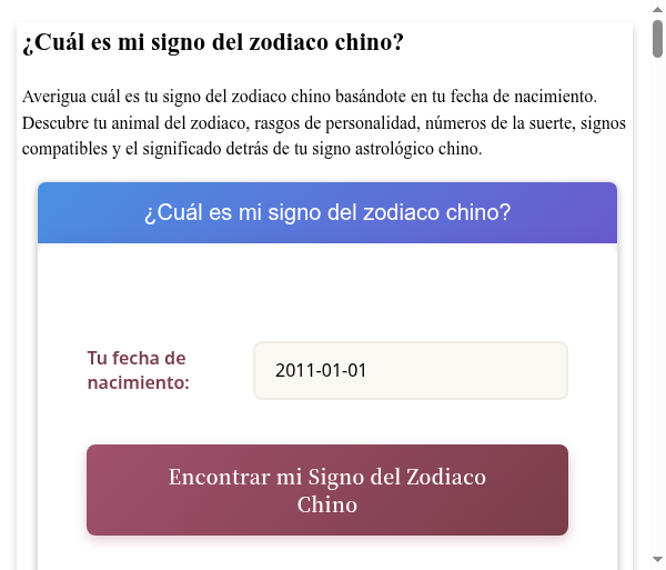 Zodiaco chino calculadora 60 photos - Astrologytoyou.com