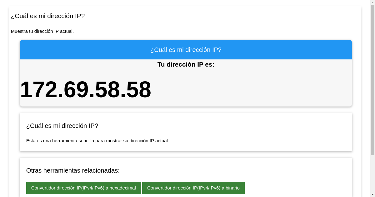 ¿Cuál es mi dirección IP? - Muestra su dirección IP