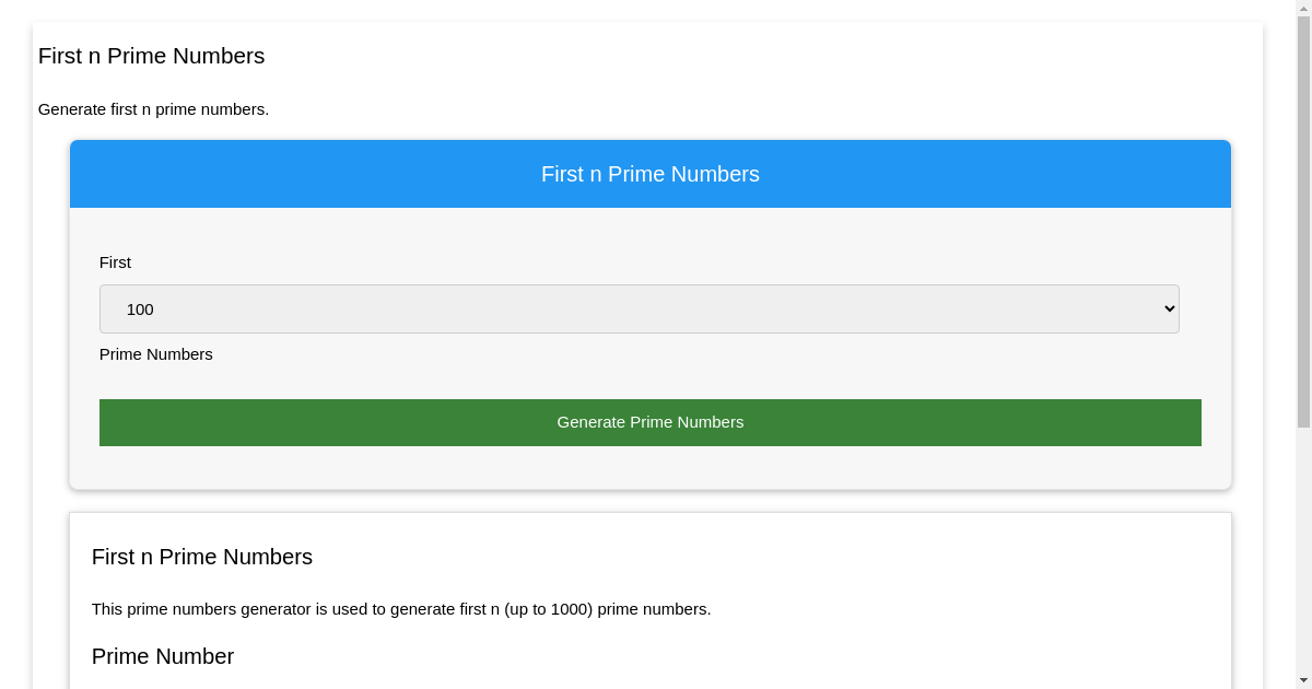 First 40 Prime Numbers