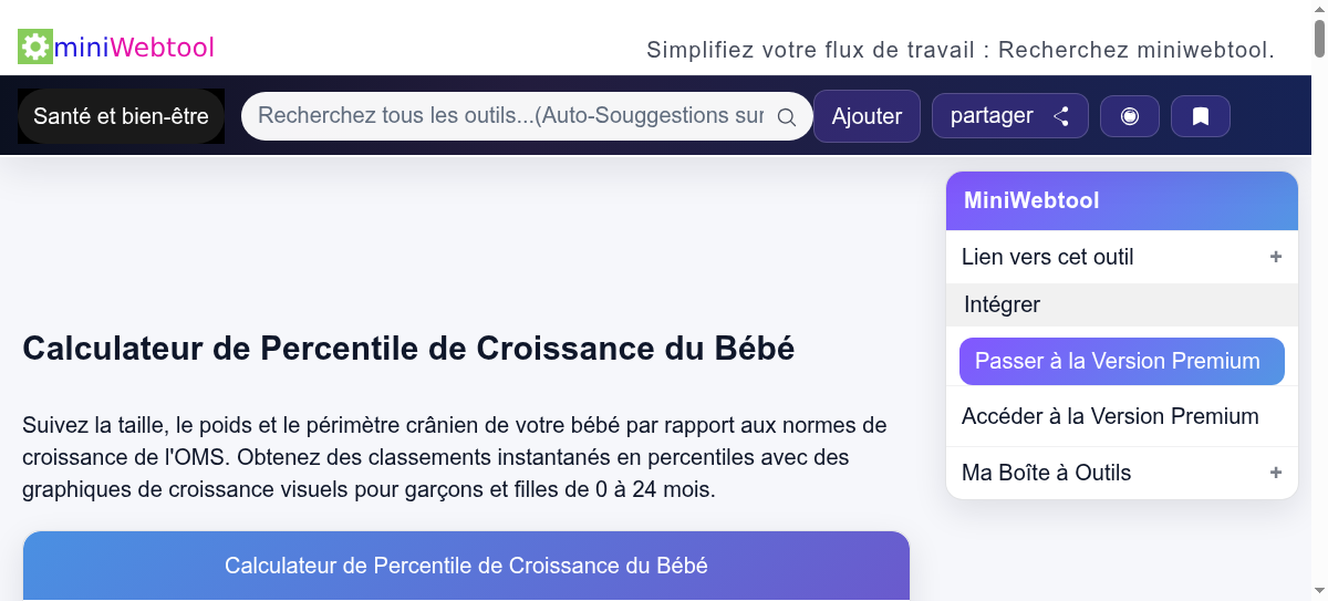 Calculateur de Percentile de Croissance du Bébé - Courbes de Croissance ...