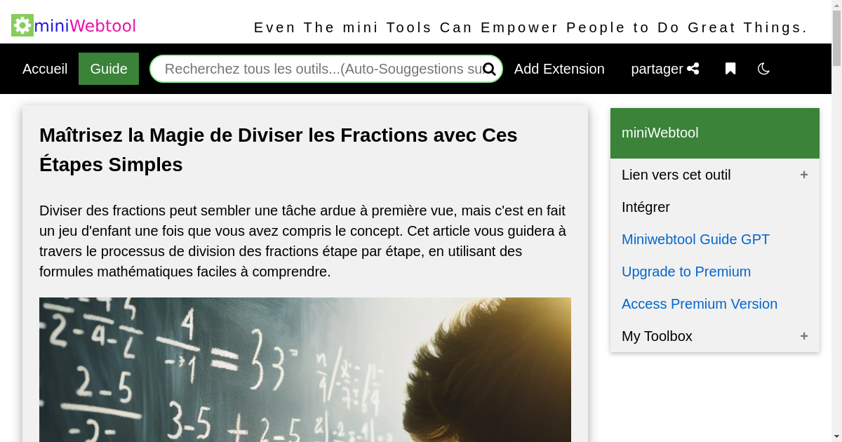Maîtrisez la Magie de Diviser les Fractions avec Ces Étapes Simples