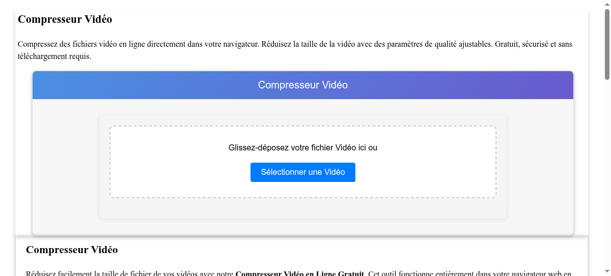 Compresseur Vidéo en Ligne (Réduire la Taille du Fichier Gratuitement)