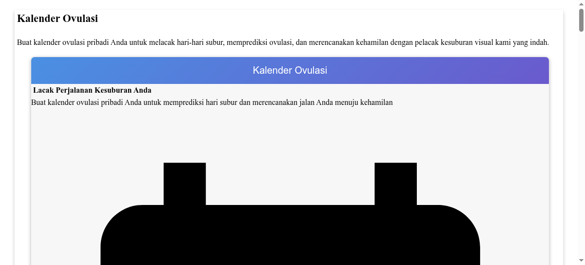 Kalender Ovulasi - Lacak Hari Subur & Prediksi Ovulasi Anda