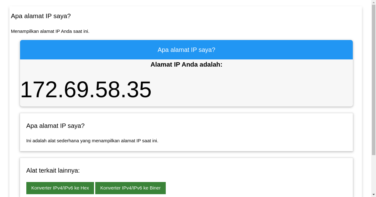 Apa alamat IP saya? - Tunjukkan alamat IP Anda