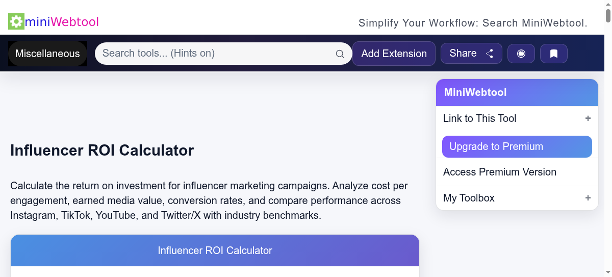 Influencer ROI Calculator - Measure Influencer Marketing Campaign ...
