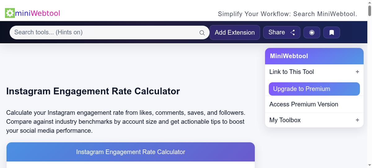 Instagram Engagement Rate Calculator - Analyze Likes, Comments, Saves ...