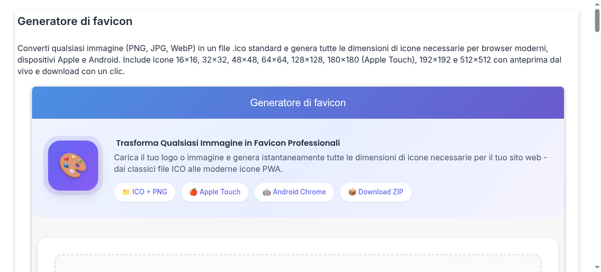 Generatore di favicon - Crea file ICO e icone per tutti i browser da ...