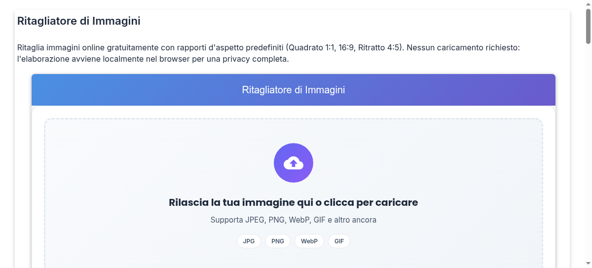 Ritagliatore di Immagini Gratuito - Ritaglia Foto Online con Rapporti d ...