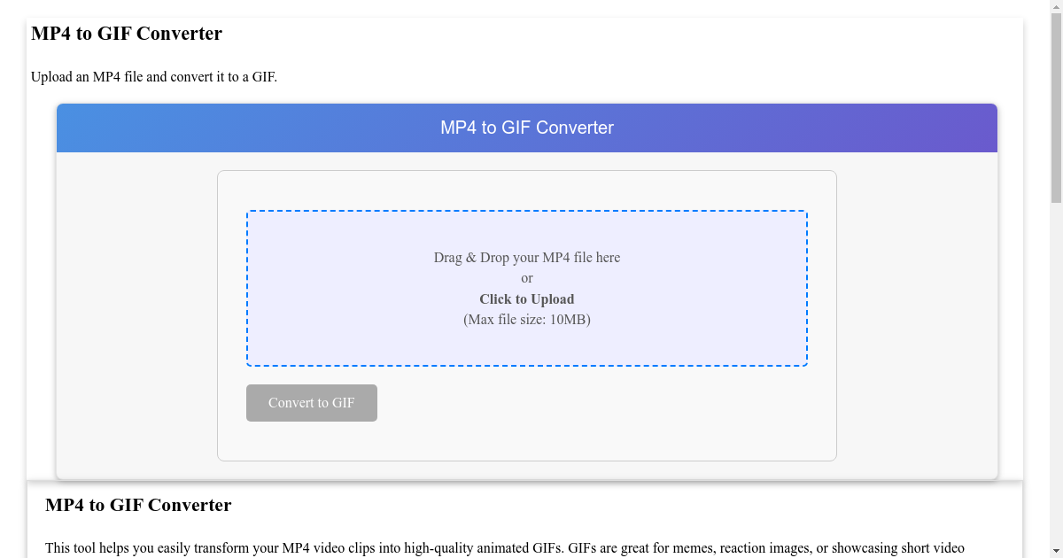 Free MP4 to GIF Converter - Convert Video to Animated GIF Online