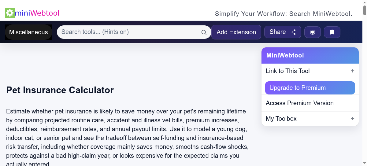 Pet Insurance Calculator - Compare Lifetime Vet Bills, Insurance ...