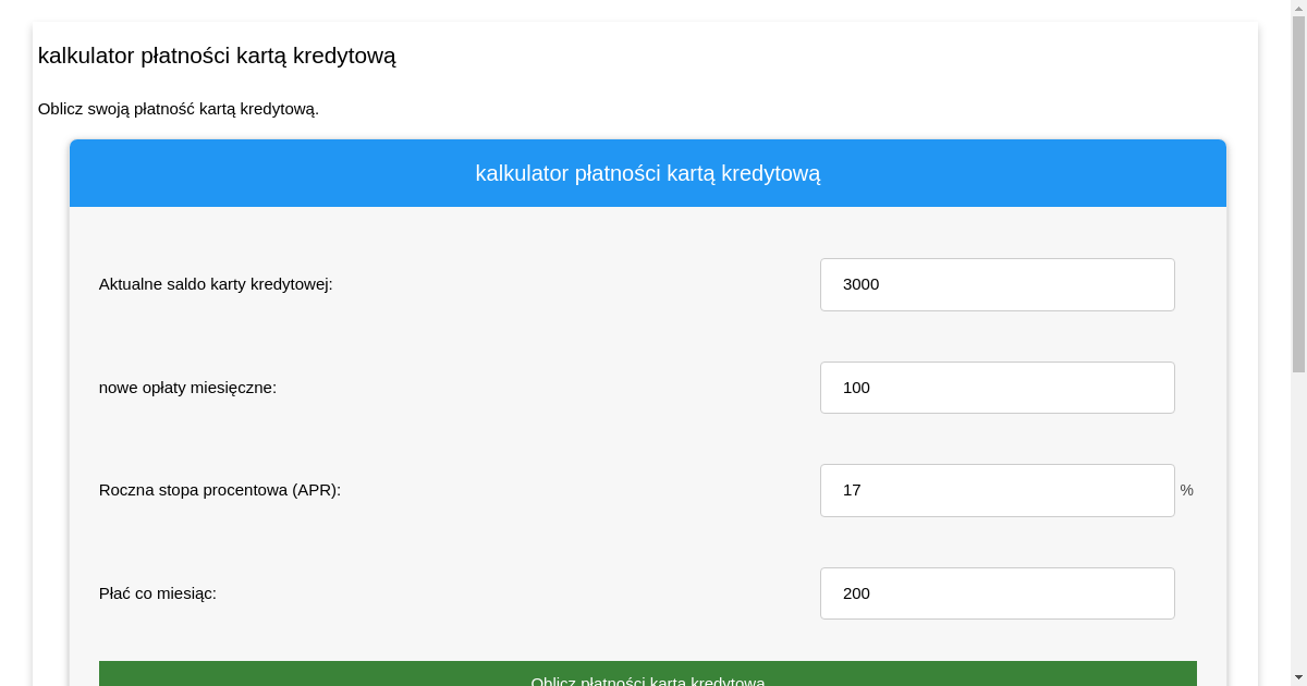 Kalkulator spłaty karty kredytowej - Jak długo będziesz spłacać zadłużenie?