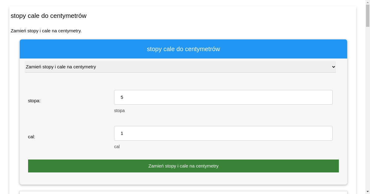 Konwerter stóp i cali na centymetry - przelicznik wzrostu z porównaniem ...