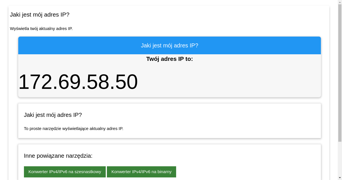 Jaki jest mój adres IP? - Pokaż swój adres IP