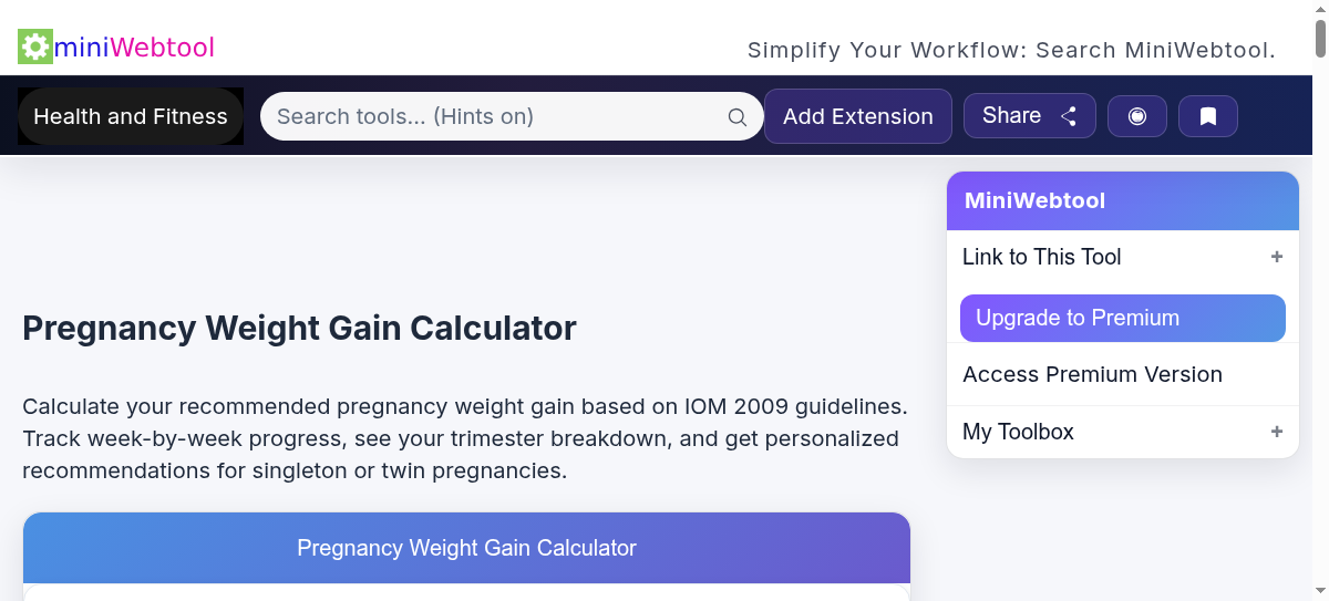 Pregnancy Weight Gain Calculator - Track Healthy Weight Gain Week by ...