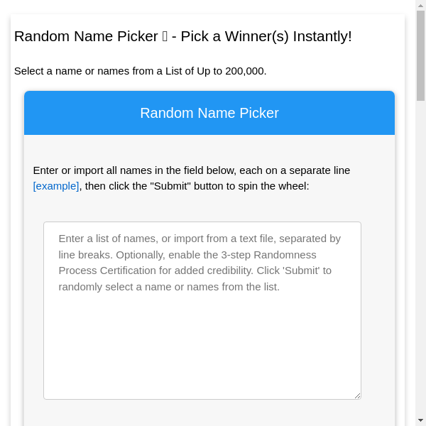 No Hands – Random Name Pickers🤫 Descubra o mundo das apostas com novas ...
