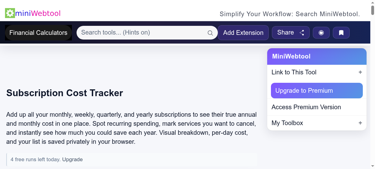 Subscription Cost Tracker - See the True Annual Cost of All Your ...
