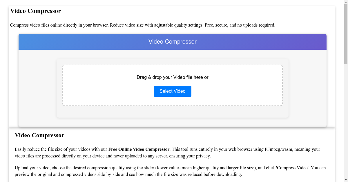Online Video Compressor (Reduce File Size Free)