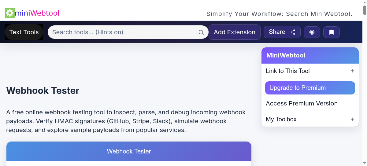 Webhook Tester - Inspect, Debug & Simulate Webhook Payloads Online