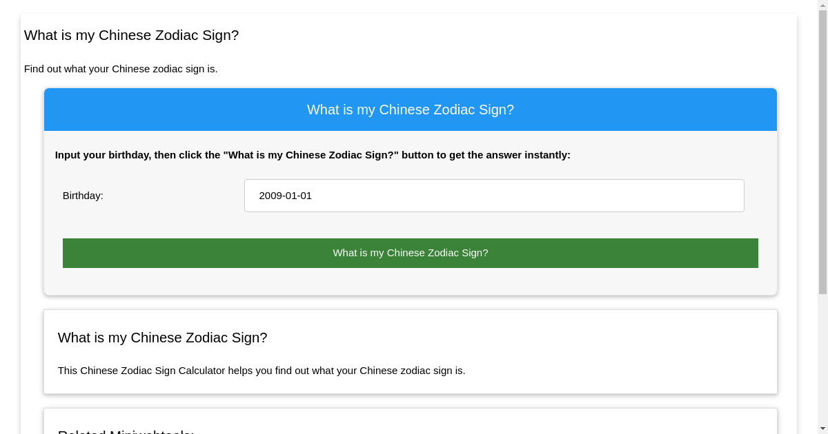 Calculate your chinese zodiac sign 60 photos - Astrologytoyou.com
