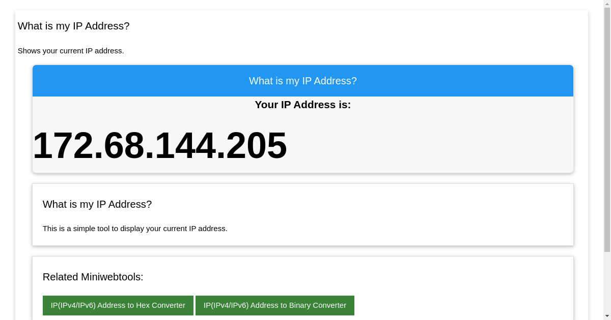 What is my IP Address? - Shows Your IP Address