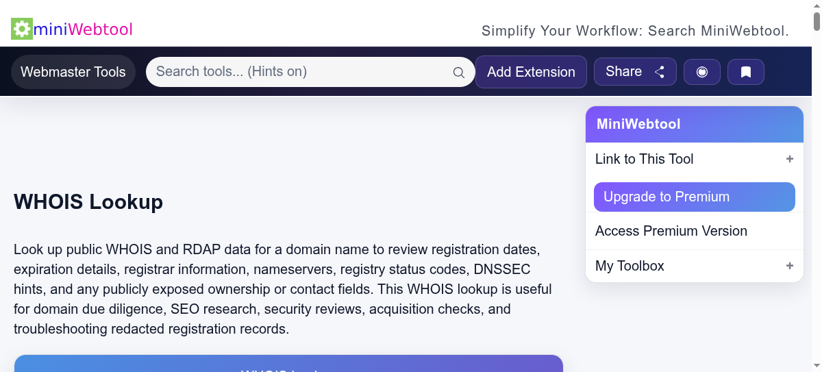 WHOIS Lookup for Domain Registration, Registrar, and Public Ownership ...